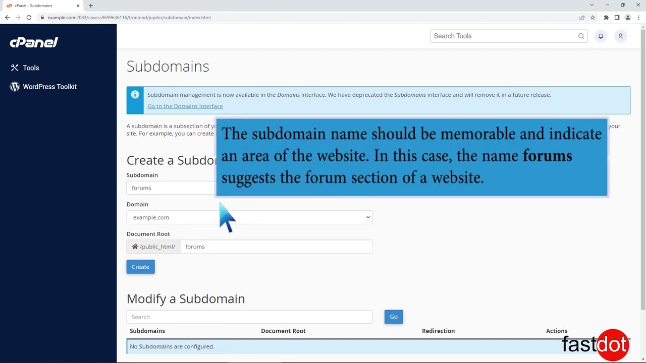 How to Create a Subdomain in cPanel