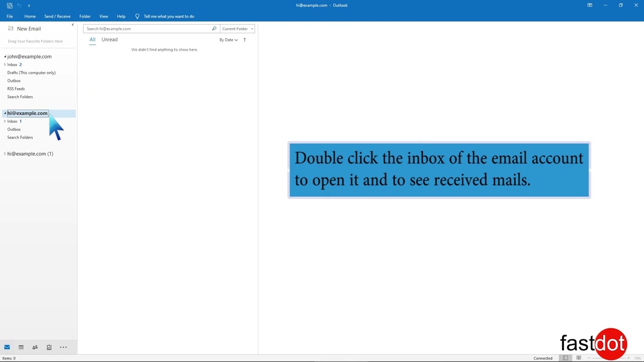 How to Check for New Email in Outlook 2019