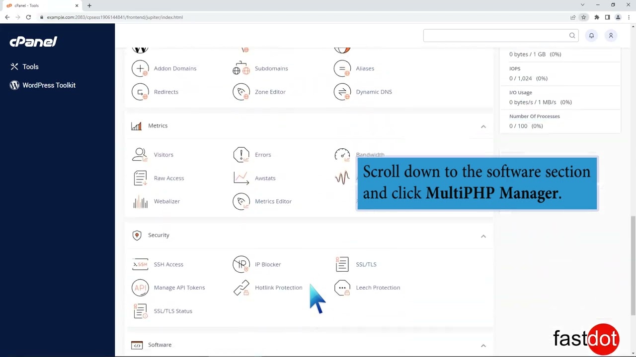 Learn how to change the PHP version on your domain using cPanel
